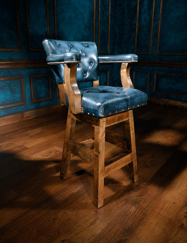 Hacienda Tufted Leather Chisum Bar Stool – Runyon's Fine Furniture