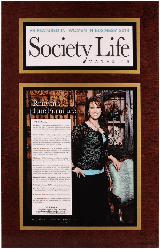 As Seen In – Runyon's Fine Furniture