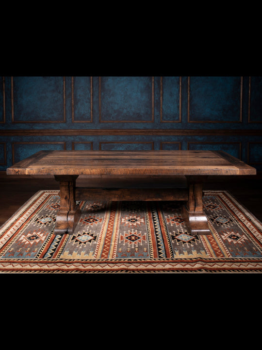 Rustic Reclaimed Oak Dining Table – Heirloom Handcrafted – Runyon's ...