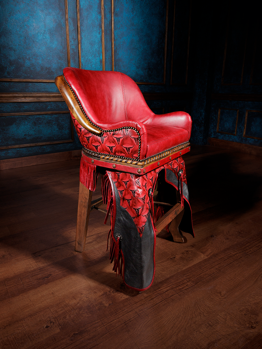 Western Bar Stools | Western Leather Bar Stools | Western Cowhide ...