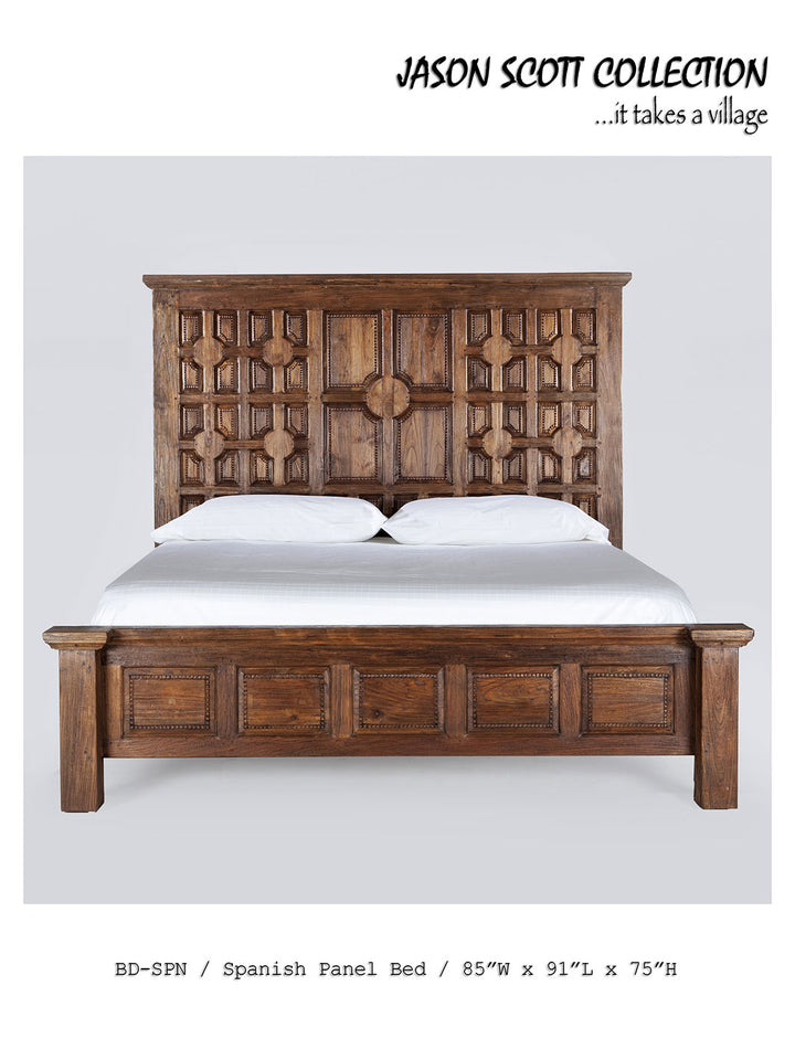 Jason Scott Spanish Panel Bed – Runyon's Fine Furniture