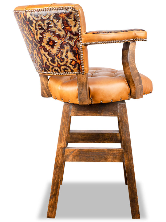 Western Bar Stools | Western Leather Bar Stools | Western Cowhide ...